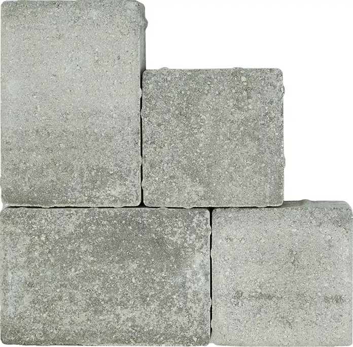 light grey rectangle pavers